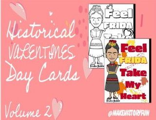 Frida Kahlo "Feel Frida Take My Heart" Valentines Day