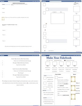 Martin Van Buren Presidential Fakebook Template
