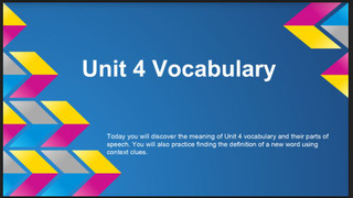 7th Grade Vocabulary Unit 4 - Sadlier - Oxford - Level B - Amped Up ...