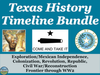 Texas History Timeline Bundle