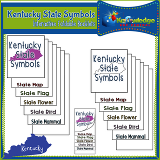 Kentucky State Symbols Interactive Foldable Booklets