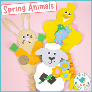 Spring Easter Decor Crafts and Games Bundle