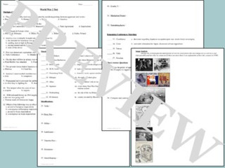 World War I Test - Amped Up Learning