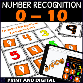 Halloween Number Bingo