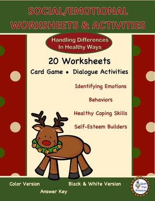 Social/Emotional Worksheets and Activities - Dinosaur Theme
