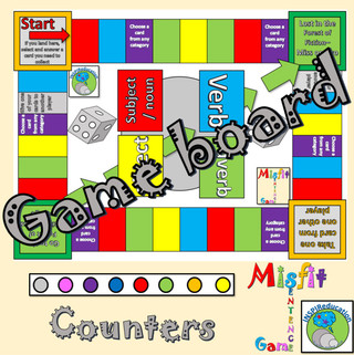 Sentence Construction "Misfit Sentence Board Game" - Amped Up Learning