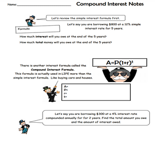 Simple Interest Notes - Amped Up Learning