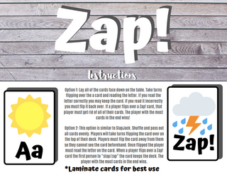 Zap! An alphabet card game - Amped Up Learning