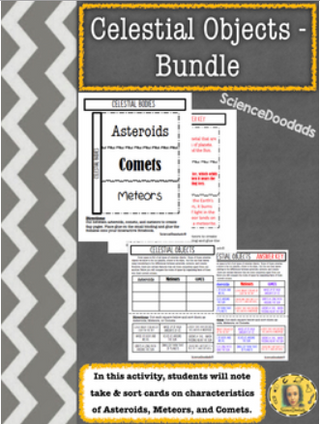 Asteroids, Comets, and Meteors - Celestial Objects Bundle - Amped Up ...