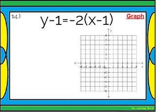 Graphing Lines in ANY Form - 20 Task Cards + Note Cards - Amped Up Learning