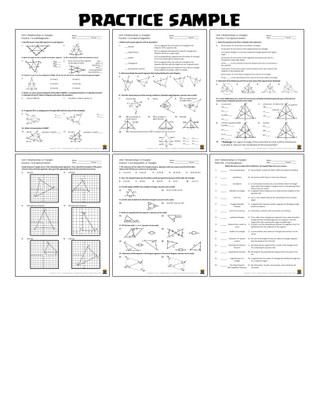 Geometry Concepts & Angle Relationships Bundle