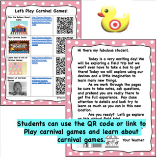 Virtual Field Trip to the Carnival- Play and Create Carnival Games