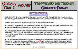 The Pythagorean Theorem - Which One? Digital Activity