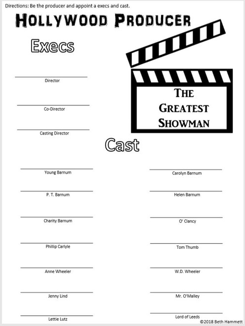 The Greatest Showman: 20 Activities - Amped Up Learning