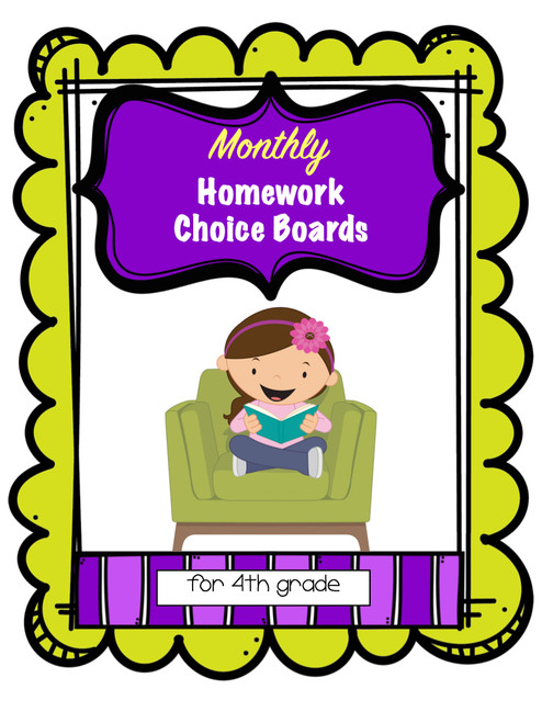 1st Grade Homework Choice Boards for All Year - Amped Up Learning