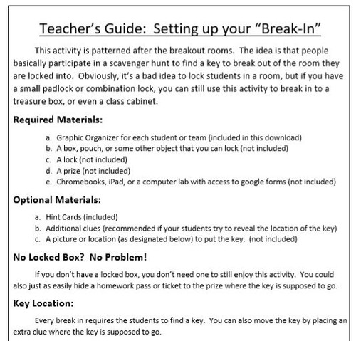 Industrial Revolution Escape Room