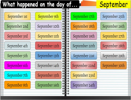 On this Date: September Warm-Ups - Amped Up Learning