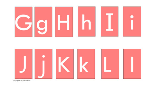 Alphabet Posters for Word Wall, ABC Flash Cards, Beginning Sounds Chart