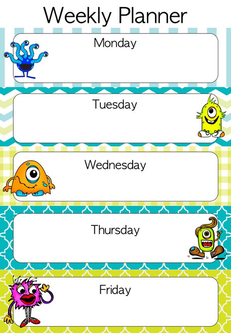 Monster Classroom Planner Pack