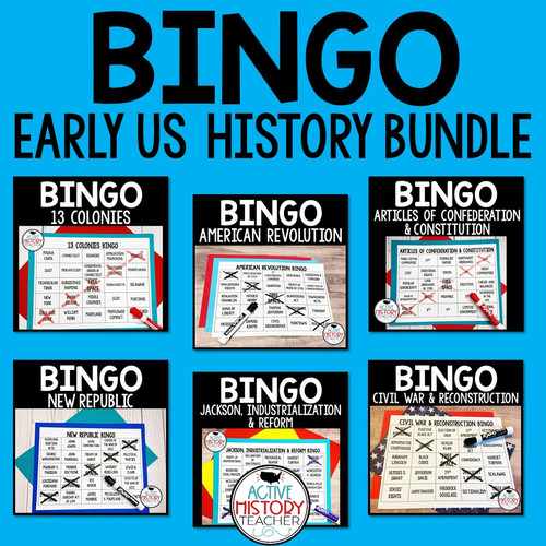 13 Colonies Bingo Review Game STAAR Review
