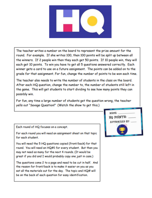 8th Grade HQ STAAR Review - Amped Up Learning