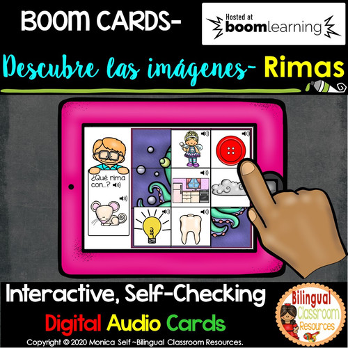 BOOM Cards Mystery Picture Rhymes in Spanish-Descubre las imágenes ...