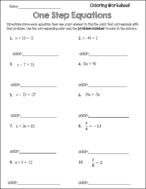 One Step Equations Maze Activity Bundle - Amped Up Learning