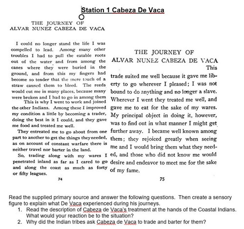 European Explorers of Texas Anchor Chart