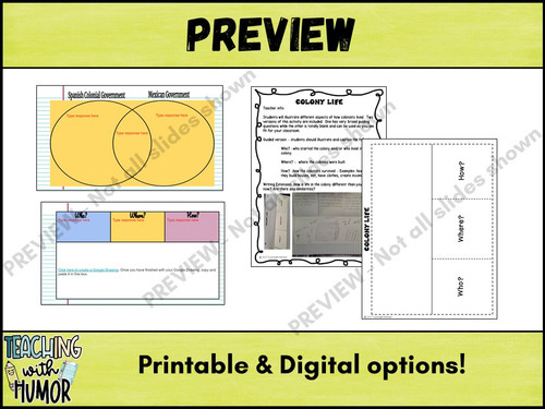Colonization of Texas Bundle - Amped Up Learning