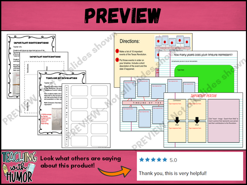 Texas Revolution Complete Unit - Amped Up Learning