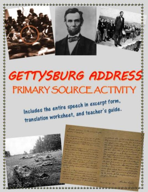 Primary Sources: The Gettysburg Address - Amped Up Learning