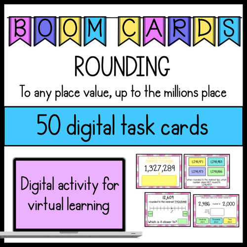 4th Grade DECIMAL Place Value Boom Cards for Distance Learning