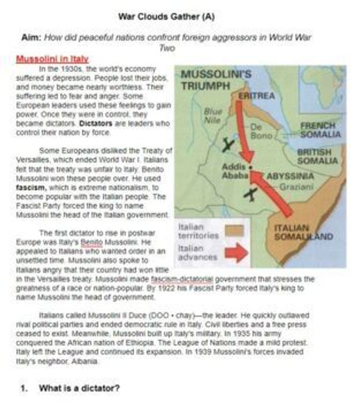 The Rise of the Dictators in Europe: Distance Learning, Rise of ...