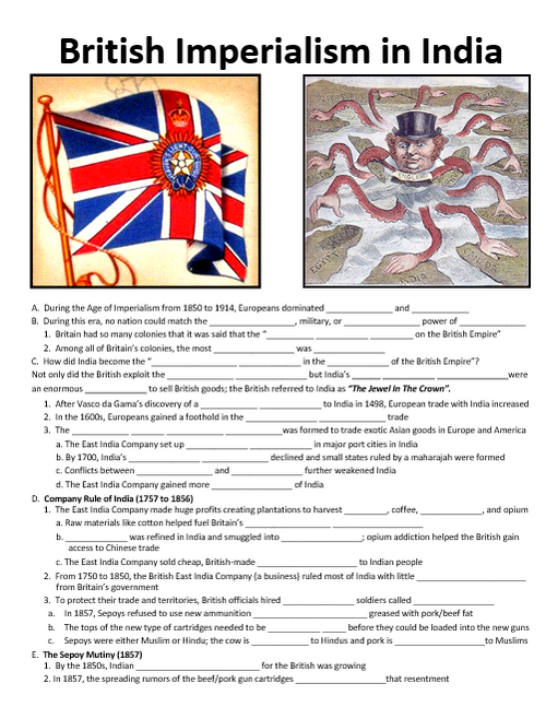 Imperialism: India, South East Asia, & Beyond - Amped Up Learning