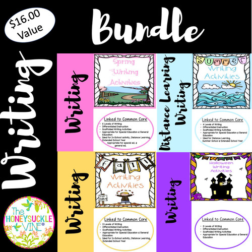 Fall Fun Math and Writing Bundle - Amped Up Learning