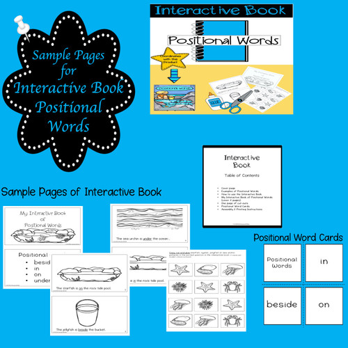 Interactive Book with Positional Words