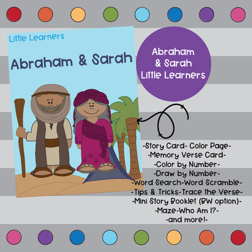Abraham and Sarah Lapbook Craft for Sunday School