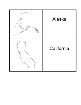 USA Five Region Match Game - Amped Up Learning