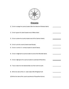 Australia and Oceania Map Scavenger Hunt Bundle - Amped Up Learning