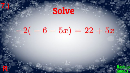 Solving Two-Step Equations: Google Slides Halloween Riddle (10 Problems)
