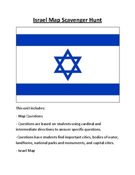 Israel Map Scavenger Hunt - Amped Up Learning