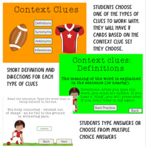 Context Clues Task Cards - Amped Up Learning