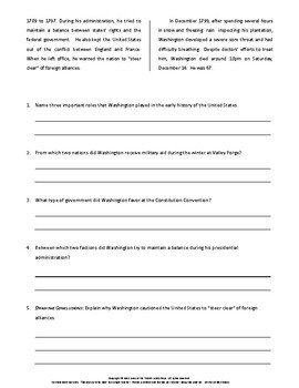 George Washington Fakebook Page Quotes - Amped Up Learning