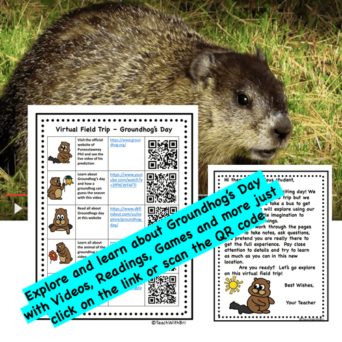 Substitute Groundhog - Groundhog's day Read Aloud Activity Pack - PDF ...