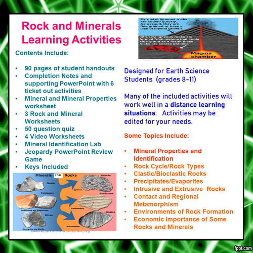 Mineral Identification Lab | Rocks and Minerals Activity for Earth ...