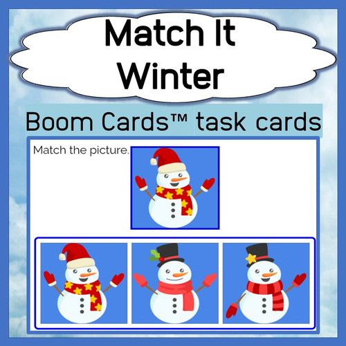 Matching: Winter Animal Theme Boom Cards™