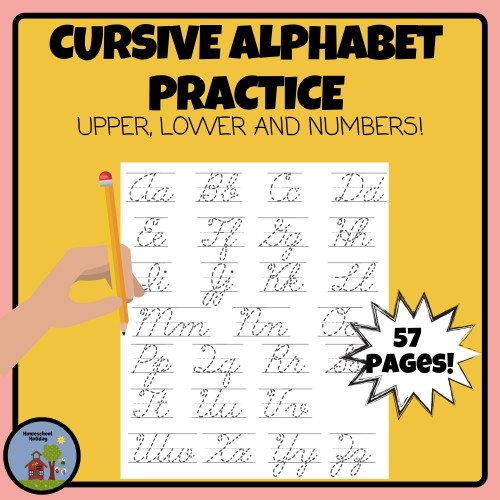 Alphabet Tracing Practice - Manuscript & Cursive Bundle