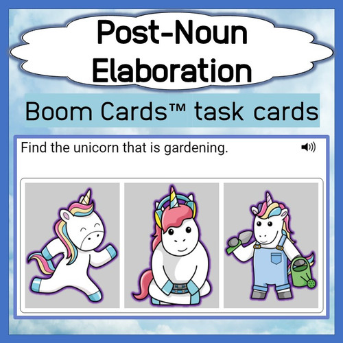 Boom Cards™ Fall Find It - Post-Noun Elaboration