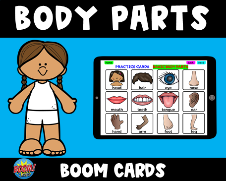Body Parts Boom Cards Basic & Advanced
