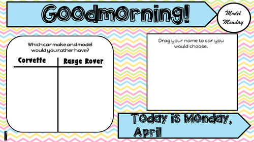 Attendance Tracker Question of the Day Jamboard May